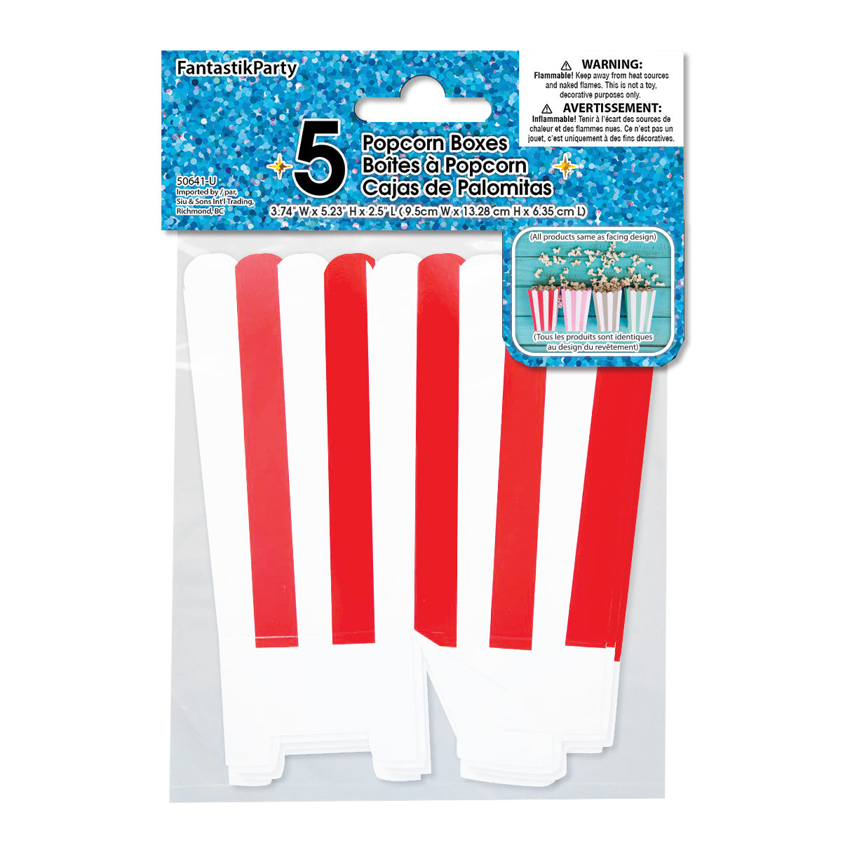 Siu and Sons | Treat Boxes Paper Assorted 5 pcs